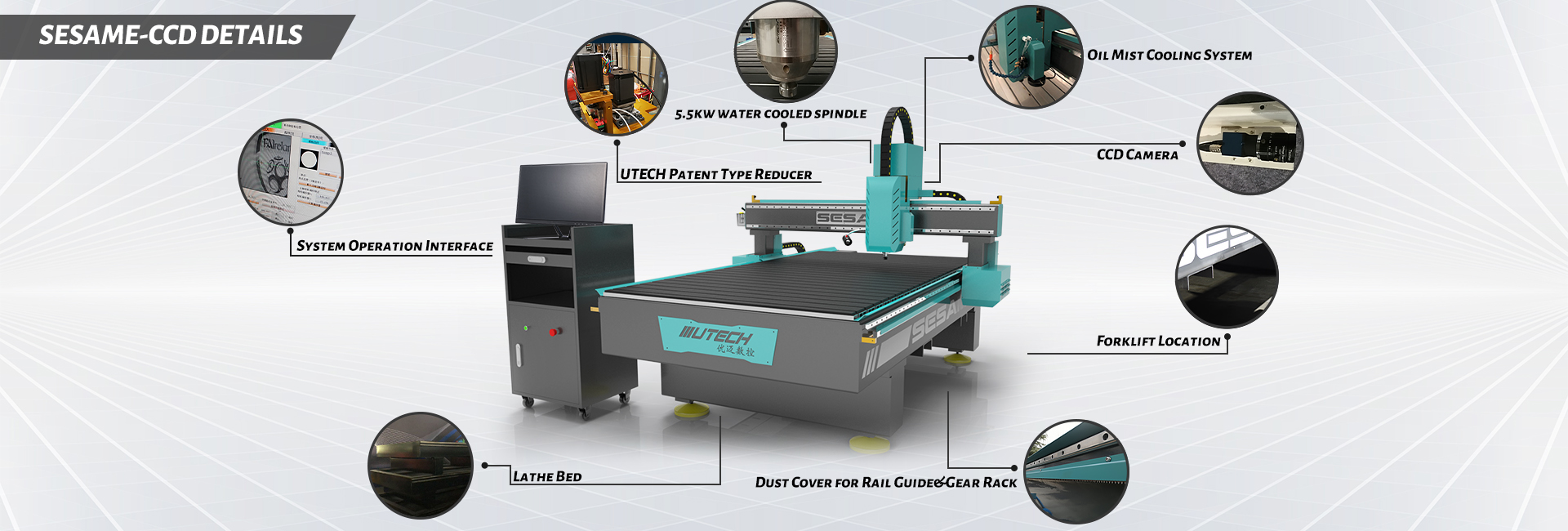 CNC Router With CCD Camera - U-May